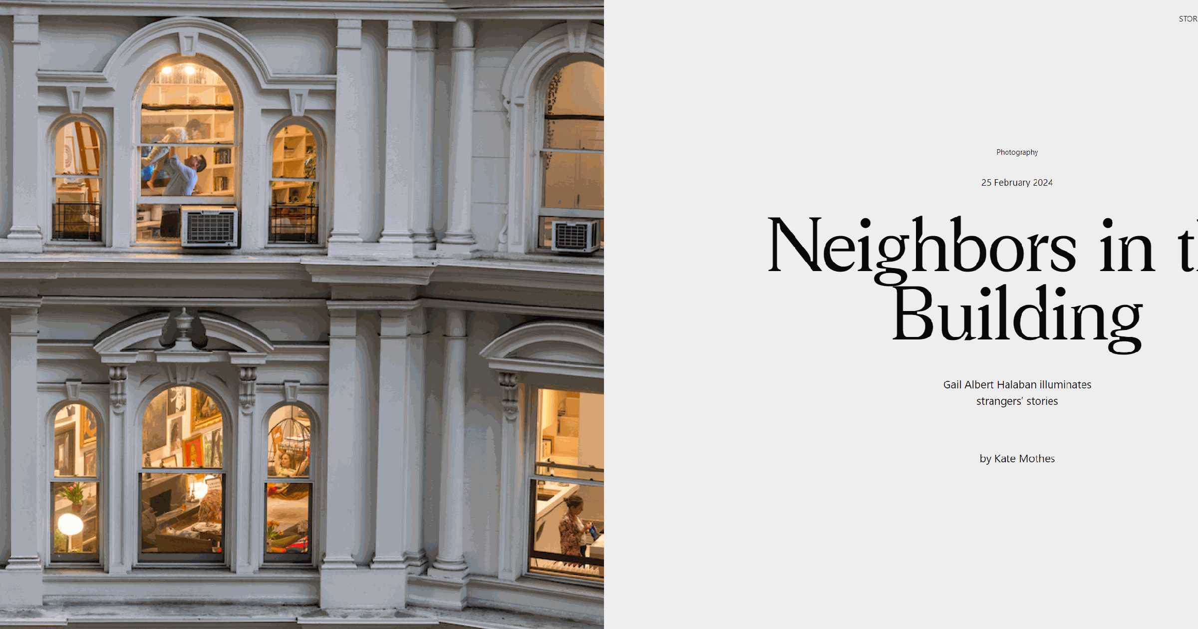 Neighbors in the Building | Jackson Fine Art
